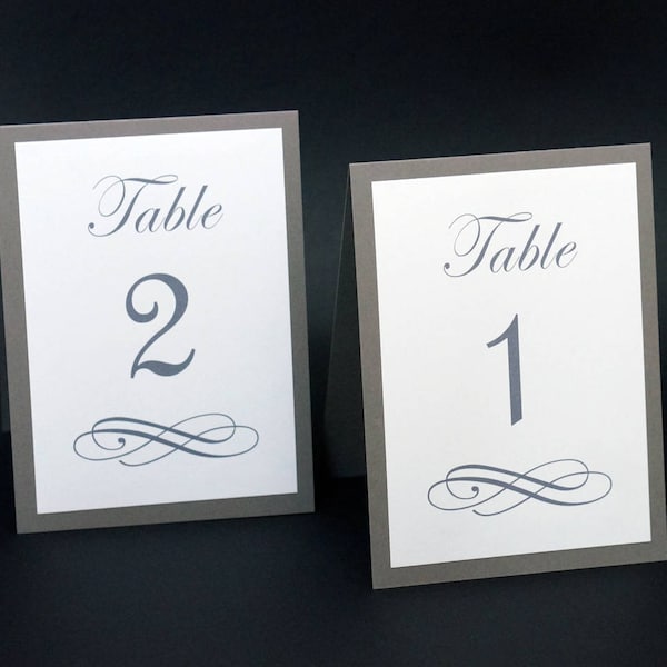 Wedding Folded Table Numbers - Etsy