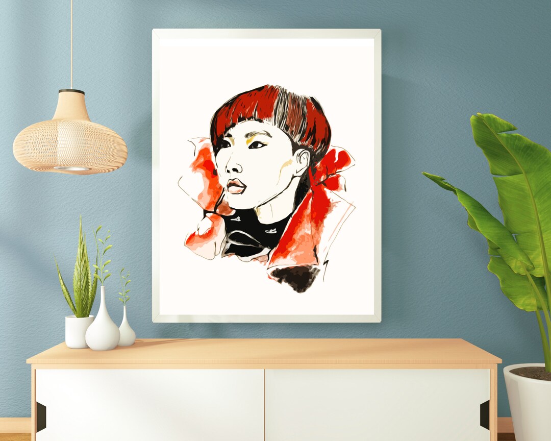 Beetroot | Art Print | Cool Art Prints | Art Print | Line Wall Art ...