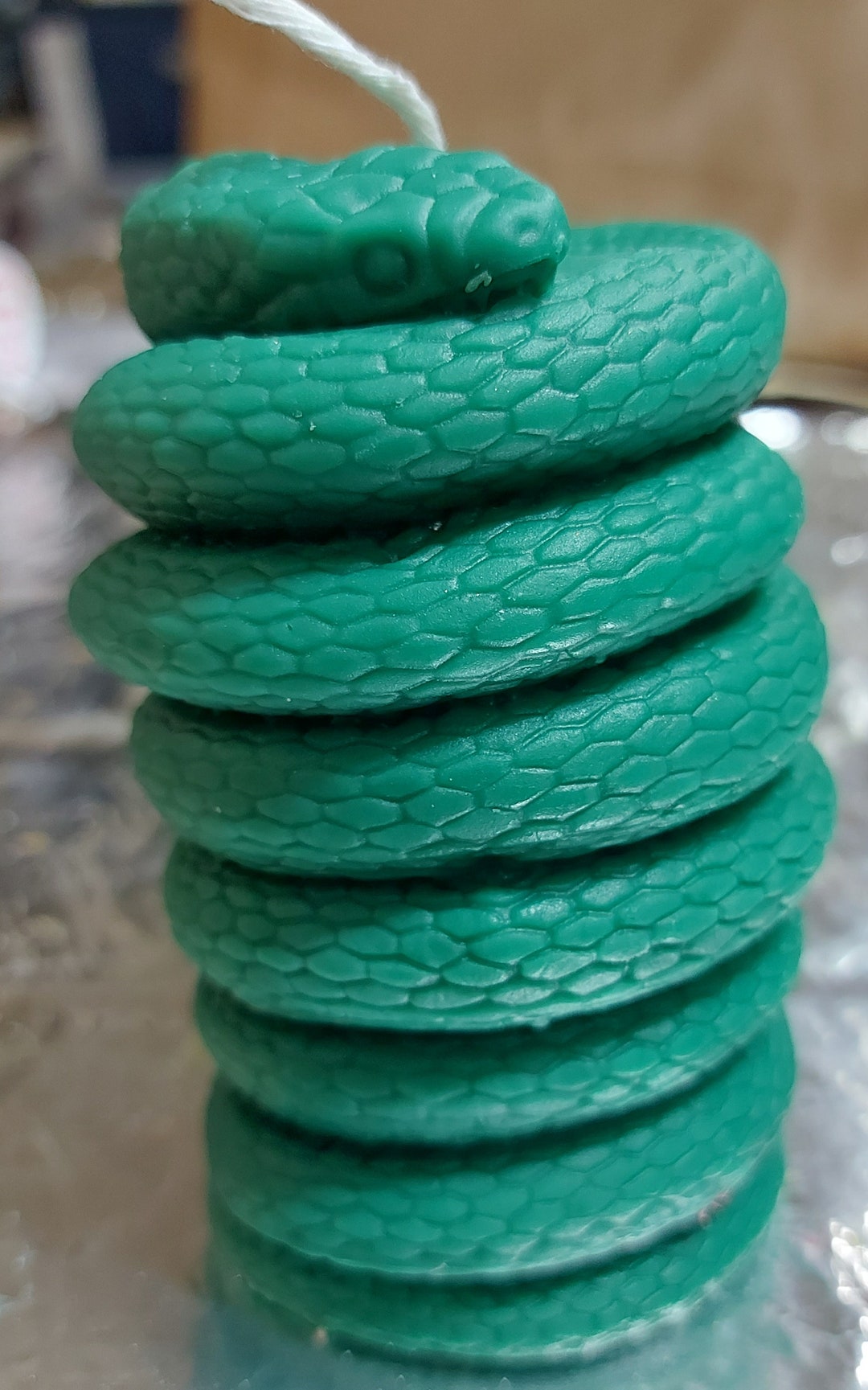 Snake Pillar Candle - Etsy