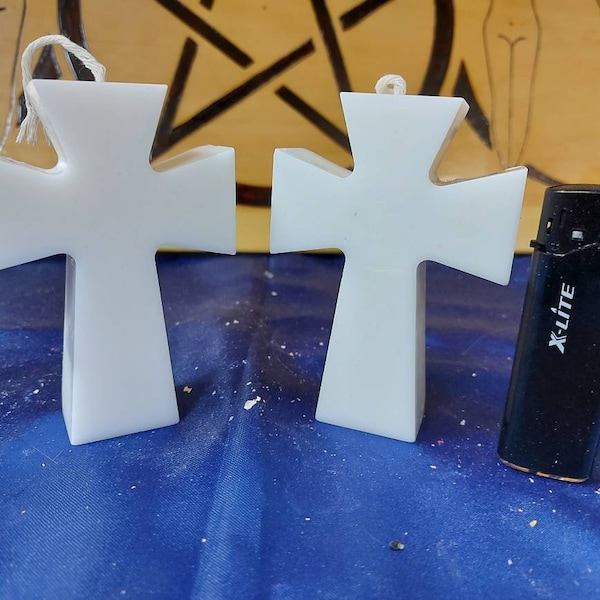 Cross Candle - Etsy