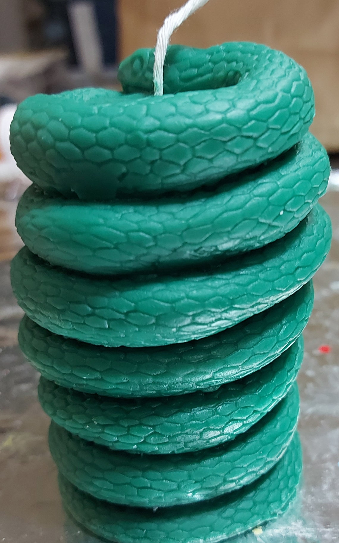Snake Pillar Candle - Etsy