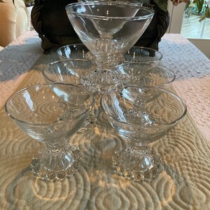 Vintage Anchor Hocking Clear Bubble Boopie Berwick Sherbets...dessert Dishes…set of 8 - Etsy