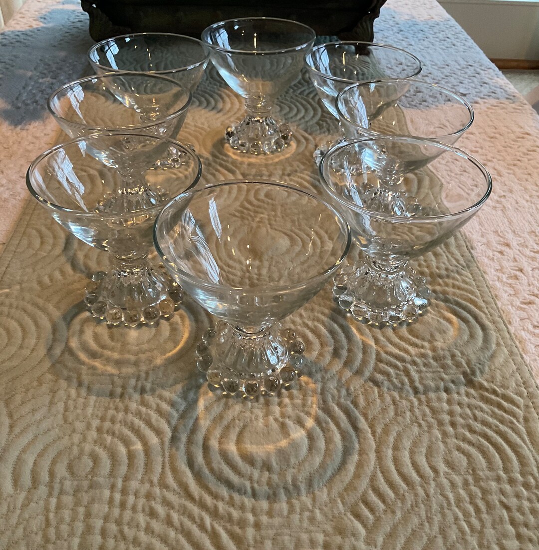 Vintage Anchor Hocking Clear Bubble Boopie Berwick Sherbets...dessert Dishes…set of 8 - Etsy