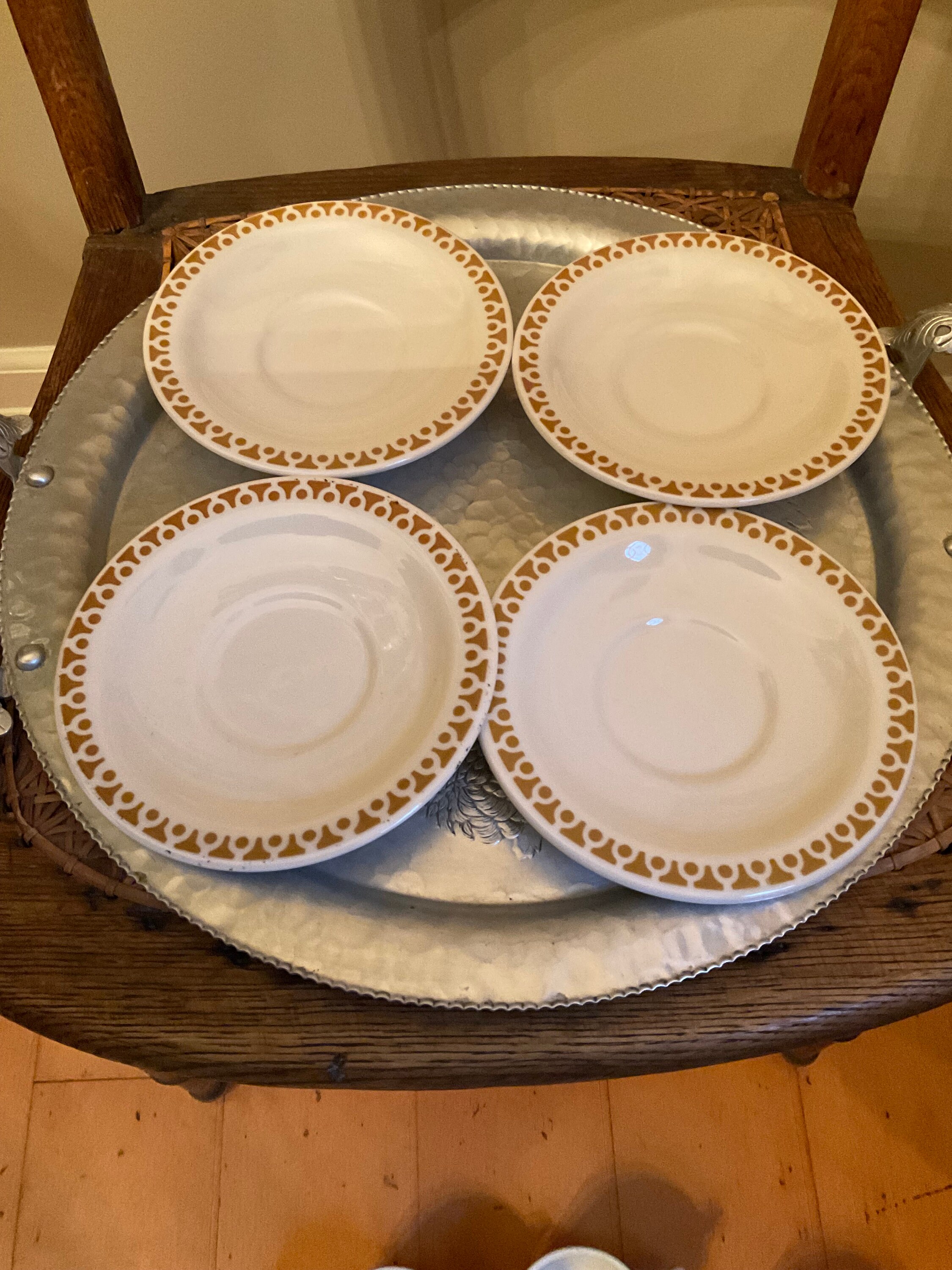 Vintage Buffalo China Restaurant Ware Cups and Saucers 4 Sets - Etsy