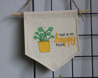 Happy Place Pennant Banner - Etsy