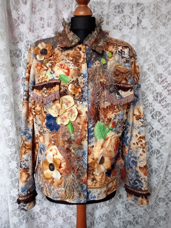 Shabby Chic Ornate Romantic Jacket Bead Embroidered - Etsy