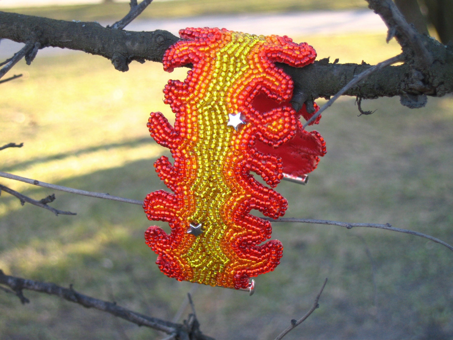 FIRE FIRE Wonderful Bead Embroidery Bracelet Wild and - Etsy