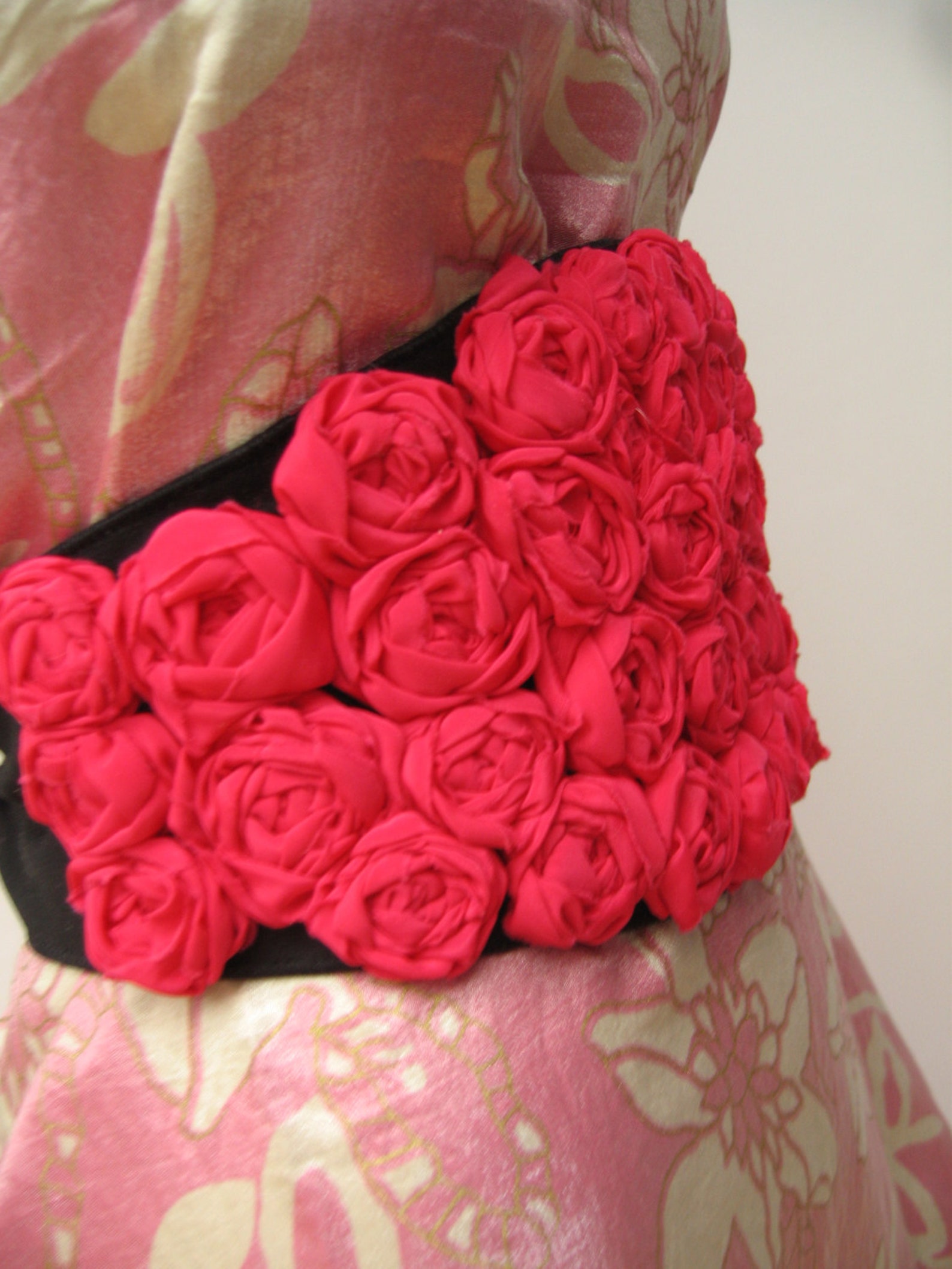 Roses Belt Romantic Obi Belt Hand Made Belt Art Belt Gypsy - Etsy