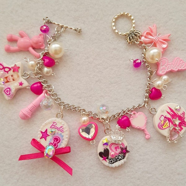 Barbie Charm Bracelet - Etsy