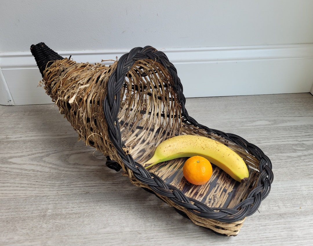 Cornucopia Basket-thanksgiving Table Decor Large Horn of Plenty-fall ...