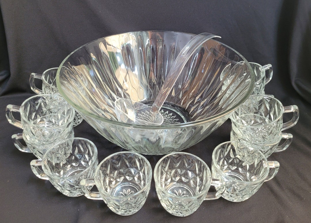 Crown Point Punch Bowls Vintage Punch Bowls Party Accessories Bridal ...
