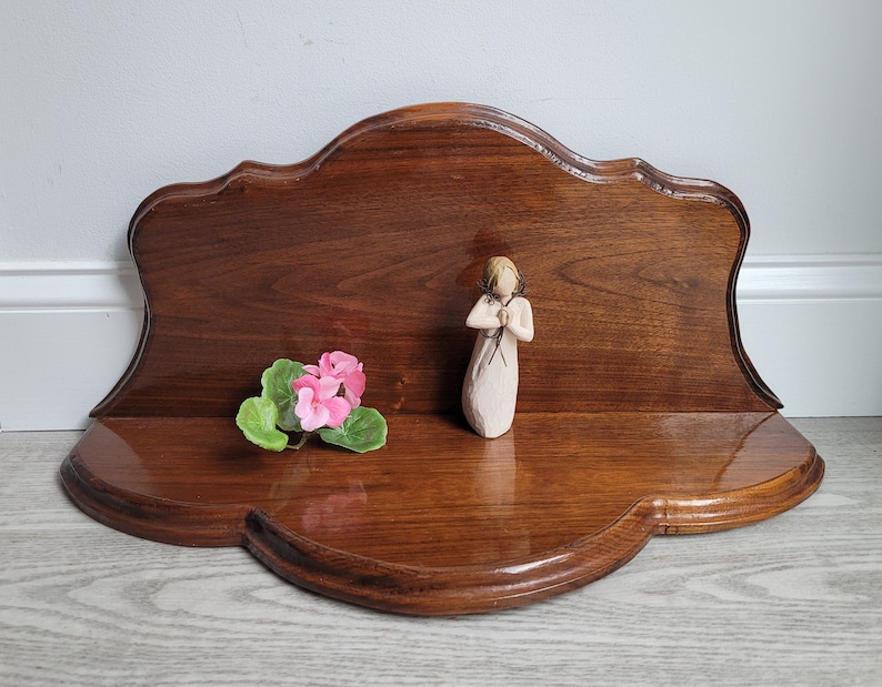 Vintage Wood Shelf Display Shelves Vintage Display Shelf Knick - Etsy