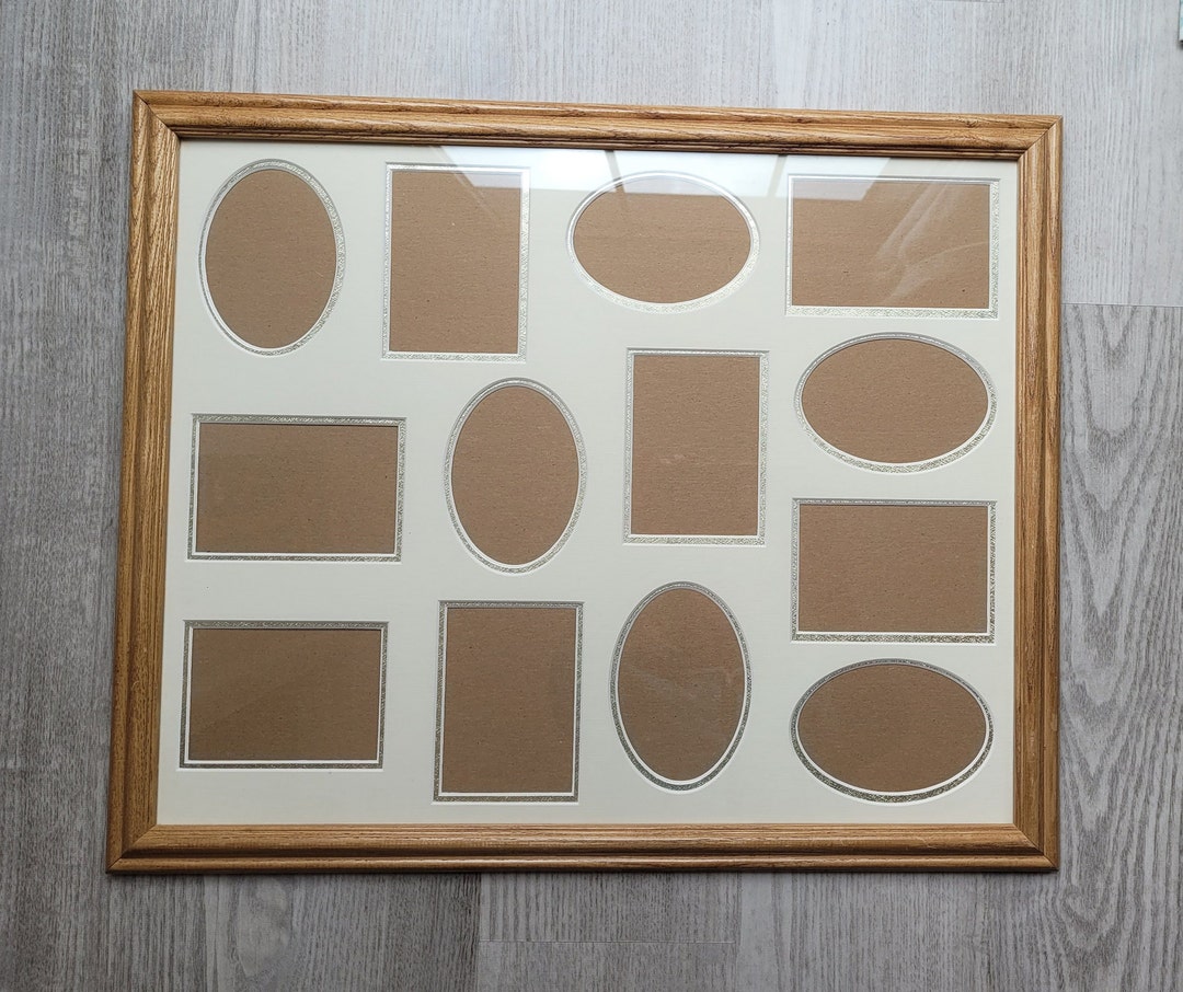 Vintage Collage Picture Frames Wood Photo Frames With Mats 16 X 20 ...