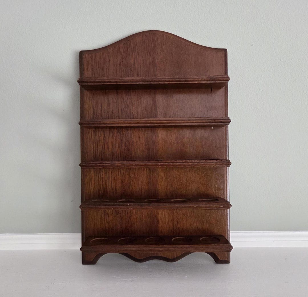 Thimble Rack Vintage Wooden Rack for Thimbles Wall Decor Thimble ...