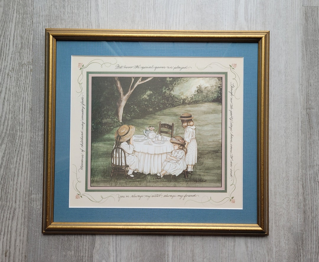 Vintage Gay Talbott Art-“memories of Childhood May Someday Fade”..“you ...