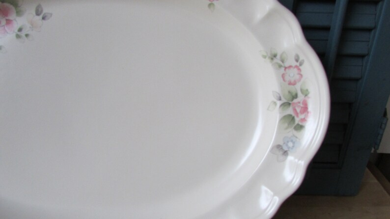 Pfaltzgraff Tea Rose Platters Oval Serving Trays Vintage | Etsy
