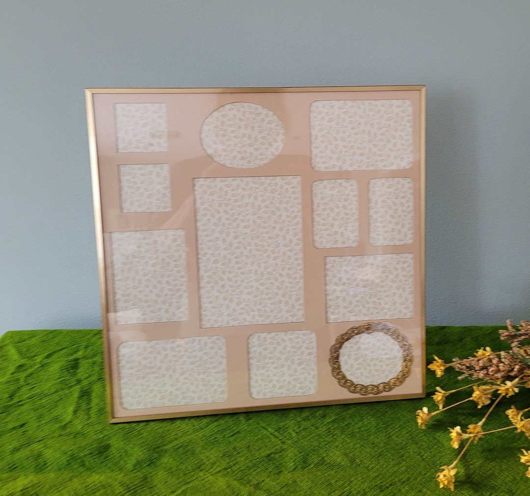 Vintage Collage Picture Frames Gold Photo Frames Metal Frames Wall ...