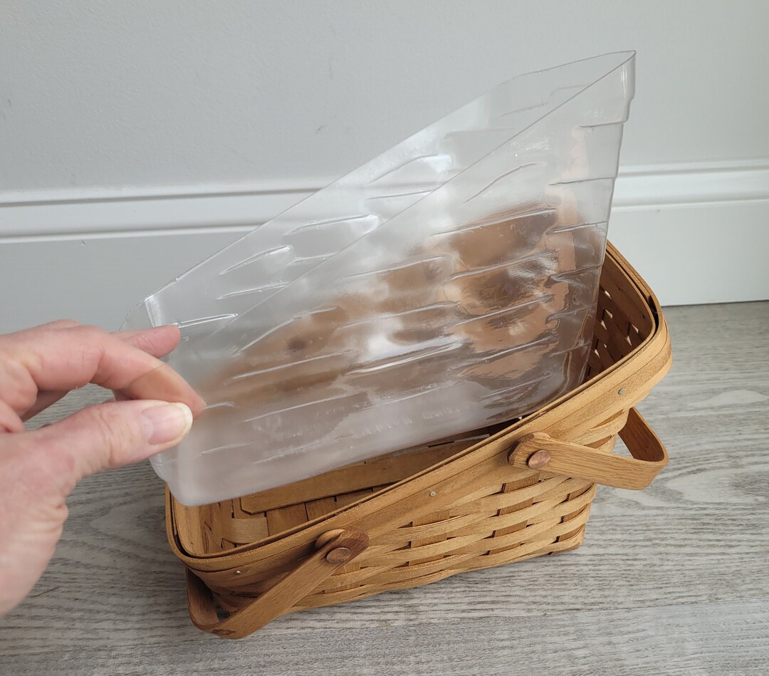 Wicker Baskets Bradford Baskets 1998 Rectangular Baskets With Plastic Insert Vintage Baskets ...