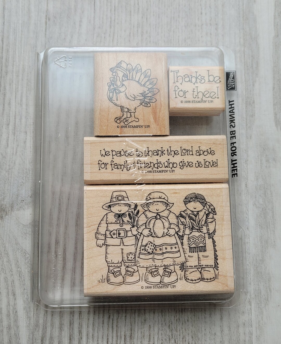 Vintage Stampin up Stamp Sets Thanks Be for Thee Stamps Thanksgiving ...