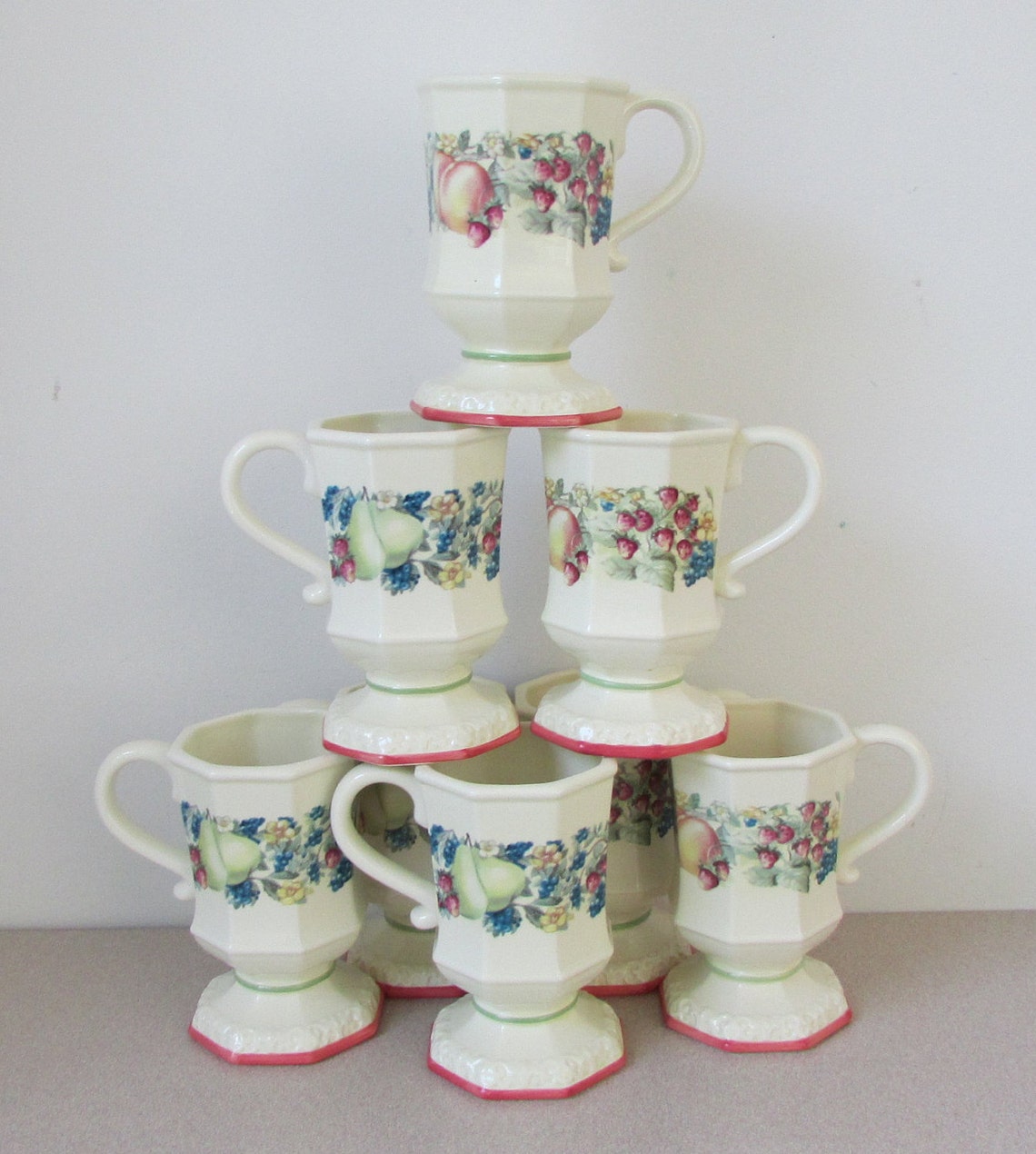 8 Avon Sweet Country Harvest Mugs Vintage 1980's Avon | Etsy