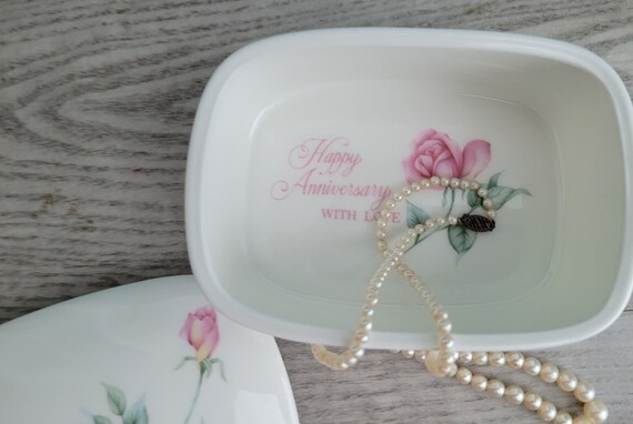 Trinket Boxes with lid Happy Anniversary Vintage Mika… - Gem