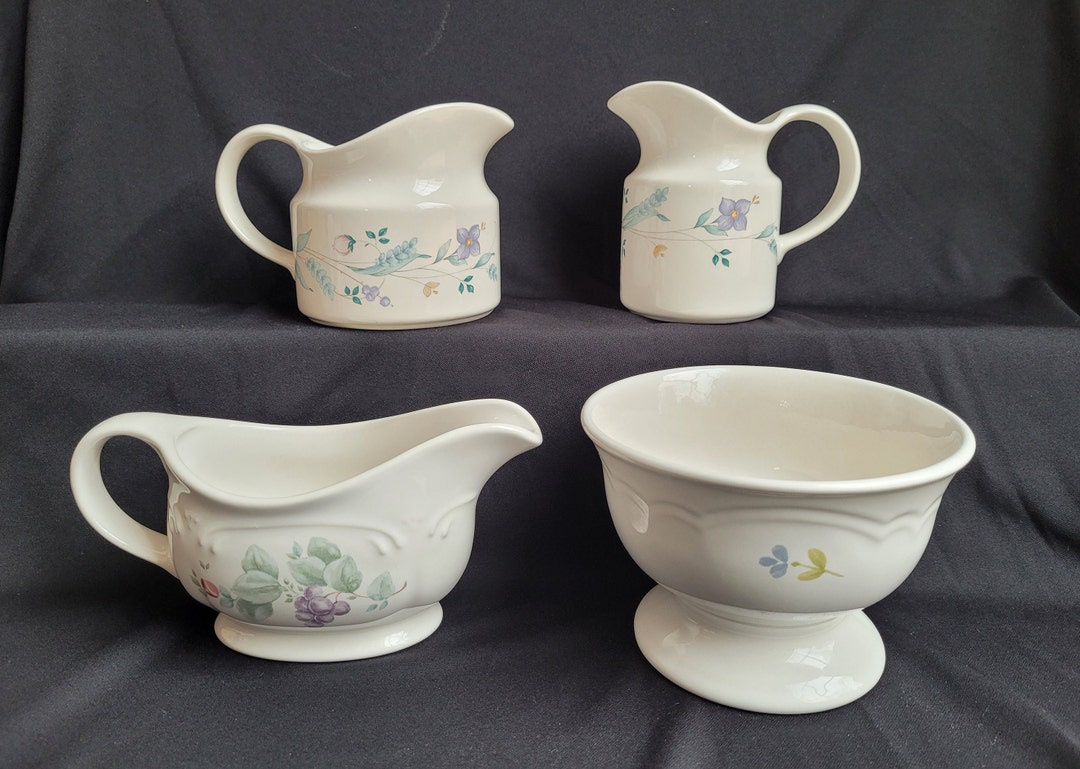 Vintage Pfaltzgraff Creamer: April & Grapevine Pattern Serving Pieces ...