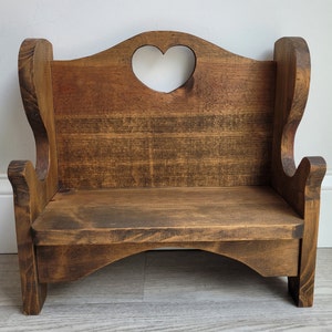 Doll Benches Wood Bench for Dolls Displays Wood Benches Furniture for ...