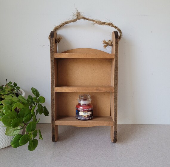 Wood Shelf Sled Shelf Wood Shelves Christmas Displays Wall - Etsy