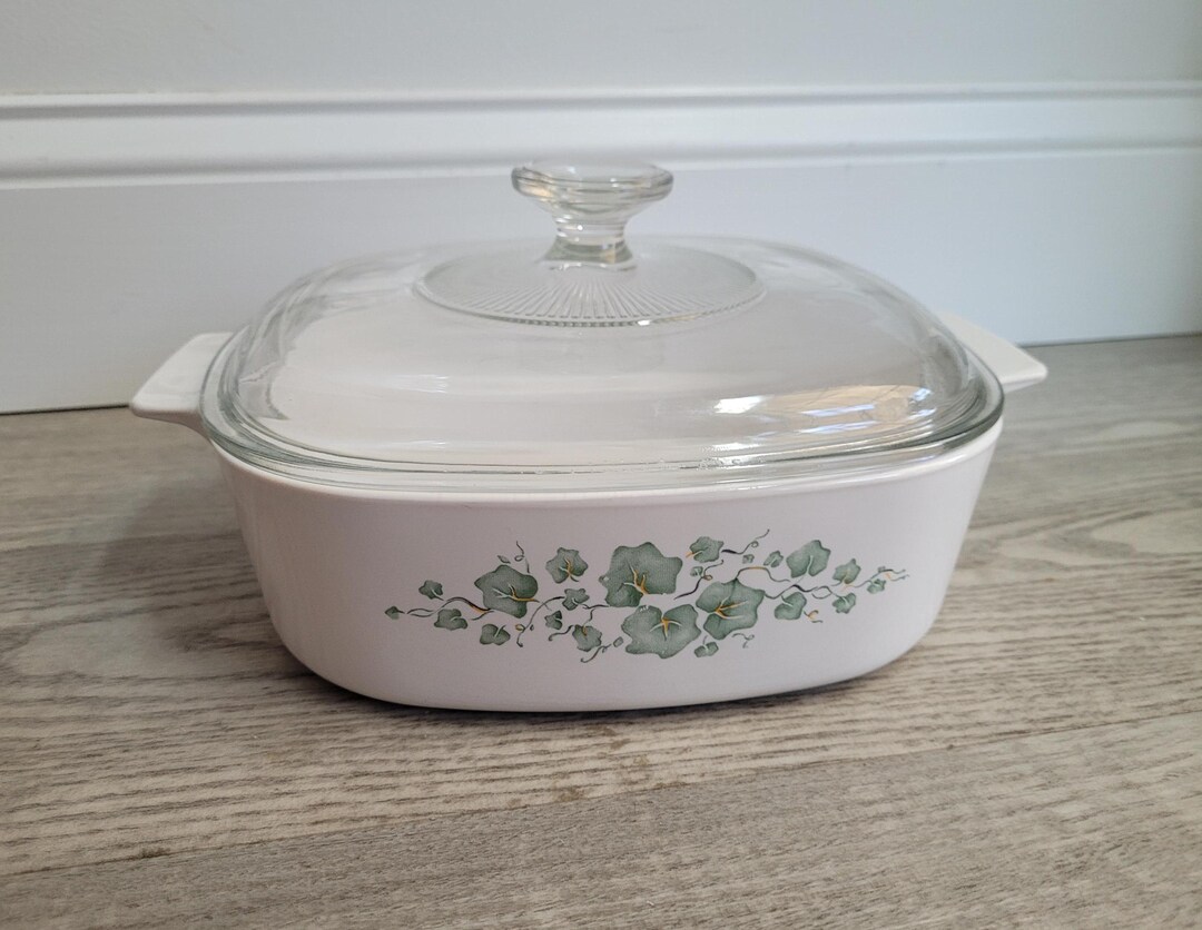 Vintage Corning Ware Casserole Callaway Ivy Pattern Corning Casseroles ...