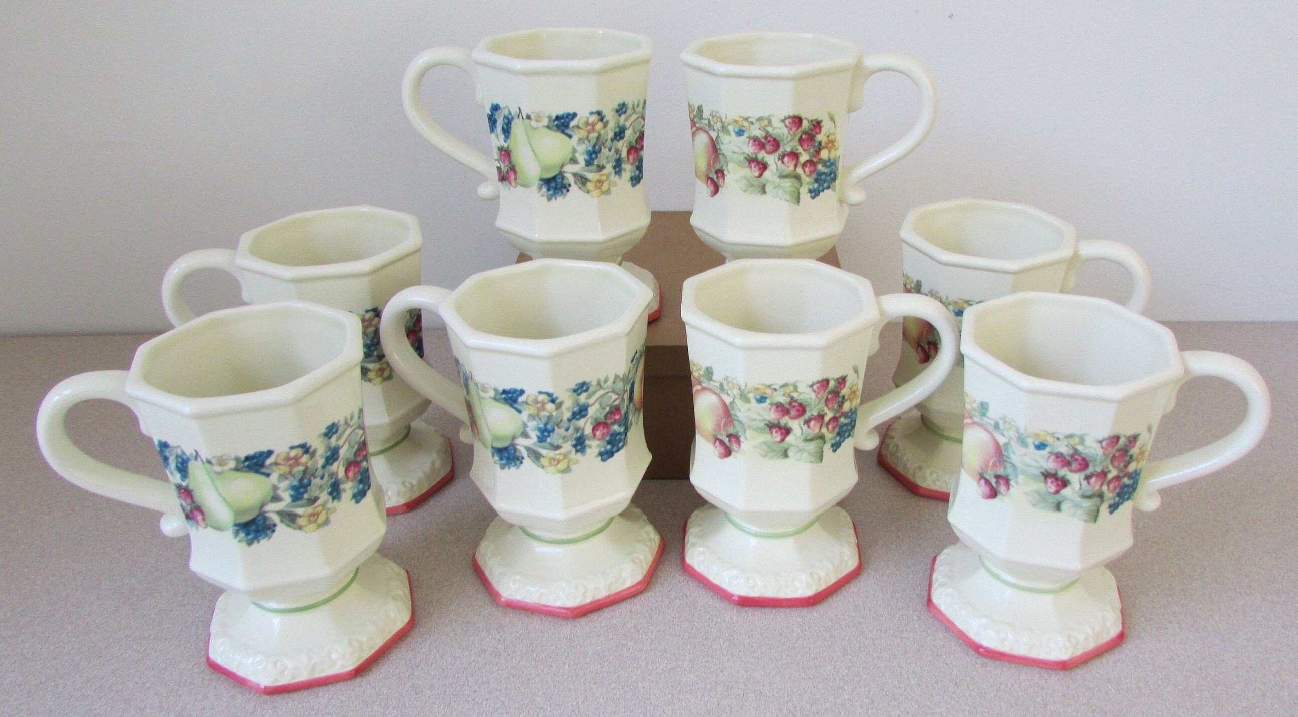 8 Avon Sweet Country Harvest Mugs Vintage 1980's Avon | Etsy