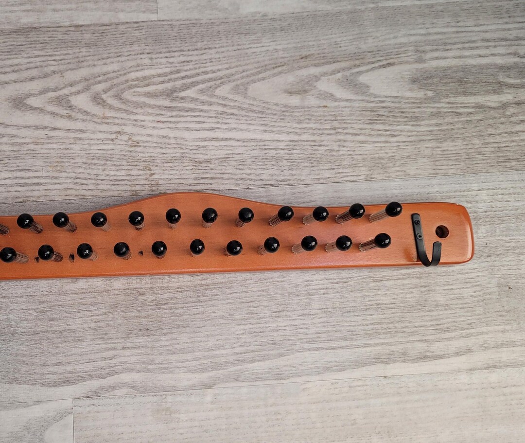 Neck Tie Racks 24 Pegs Vintage Wood Wall Mount Tie Racks Mens Tie ...