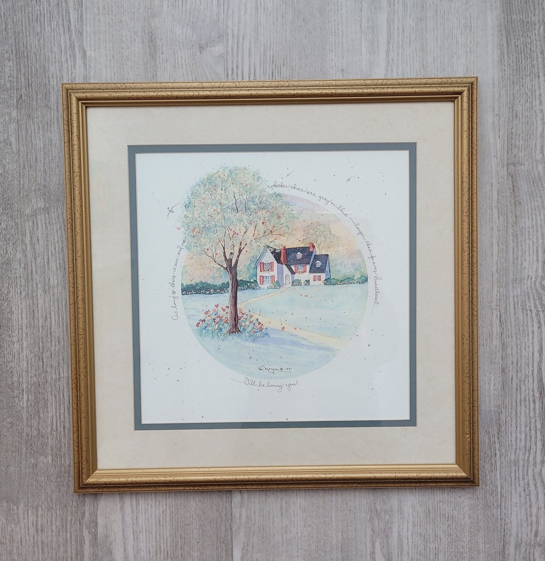 Vintage D Morgan Art-as Long as There is Sun and Rain-sweetheart, I'll ...