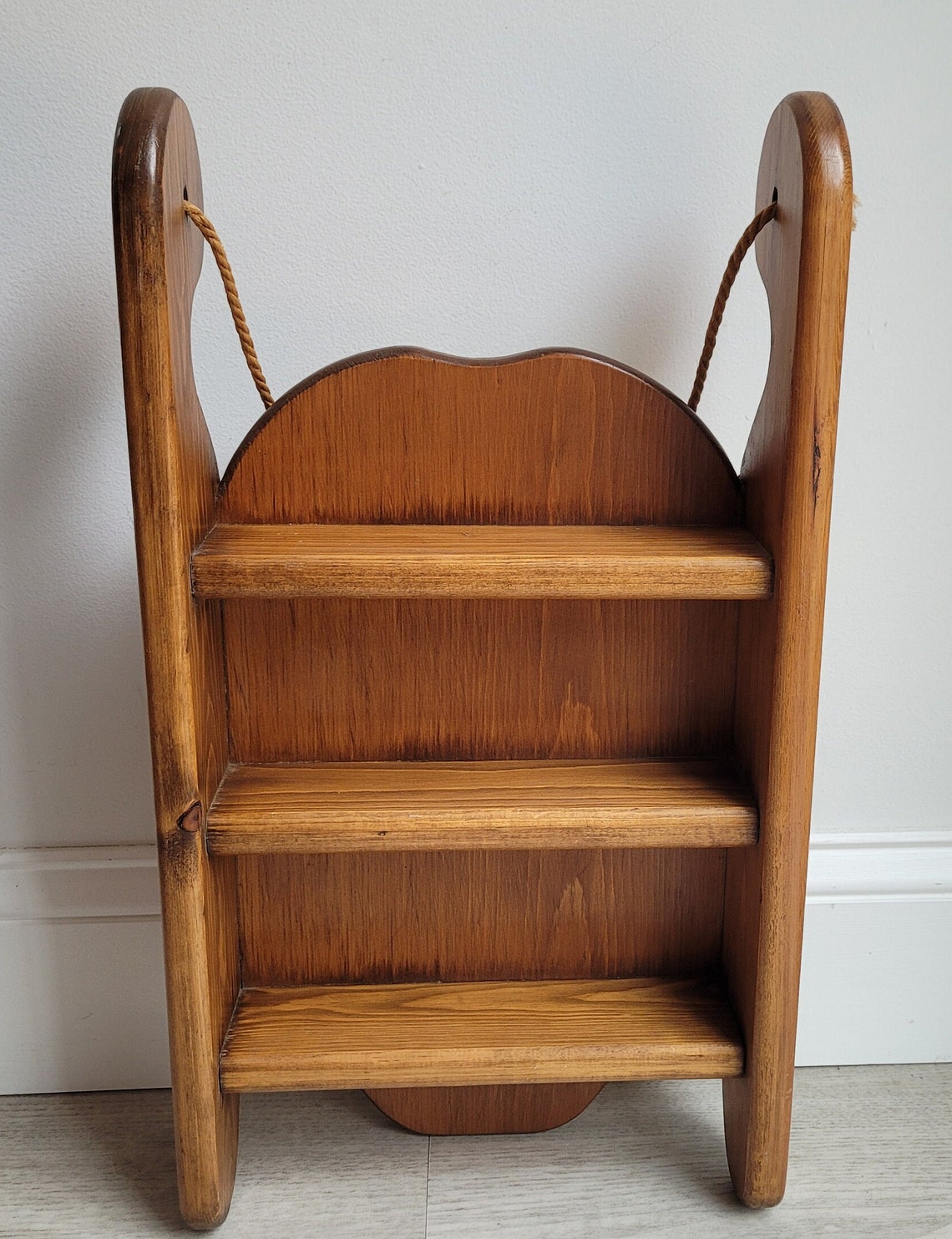 Vintage Wood Shelf Sled Shaped Shelf Wood Shelves Displays - Etsy