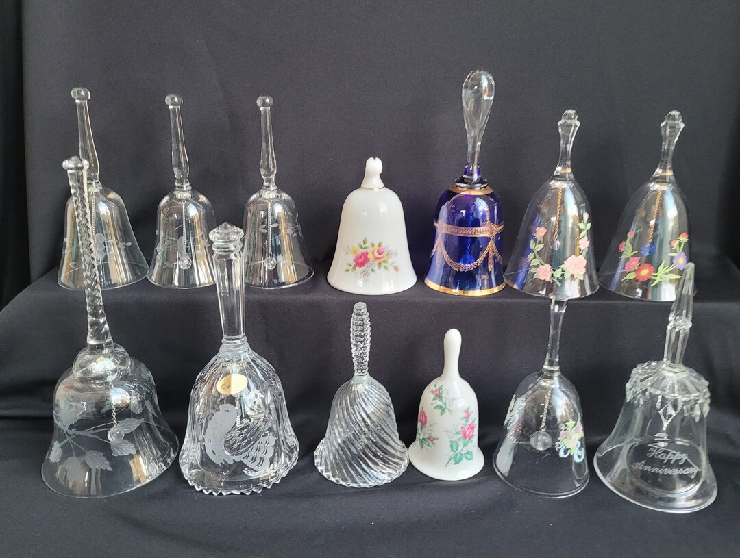 Vintage Bells Glass Bells Crystal Bells Bone China Bells Royal Doulton ...