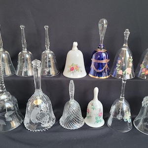 Vintage Bells Glass Bells Crystal Bells Bone China Bells Royal Doulton ...