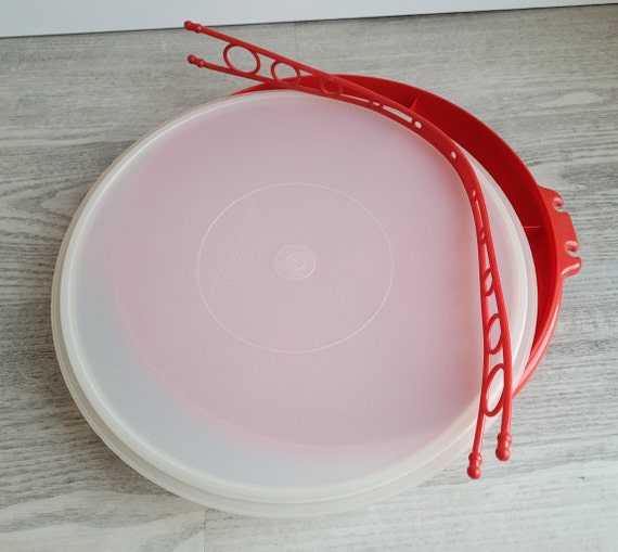 Vintage Tupperware Party Susan Divided Serving Tray #405 party Lid 224 ...