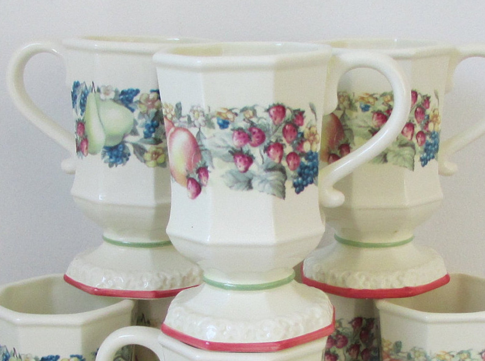 8 Avon Sweet Country Harvest Mugs Vintage 1980's Avon | Etsy