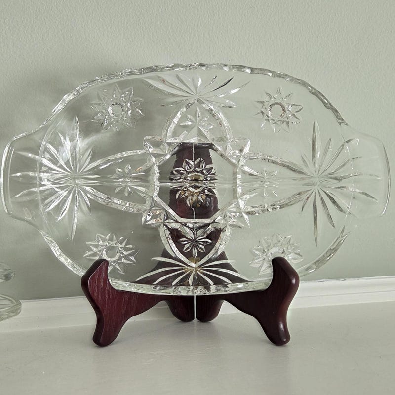Glass Relish Tray - Etsy