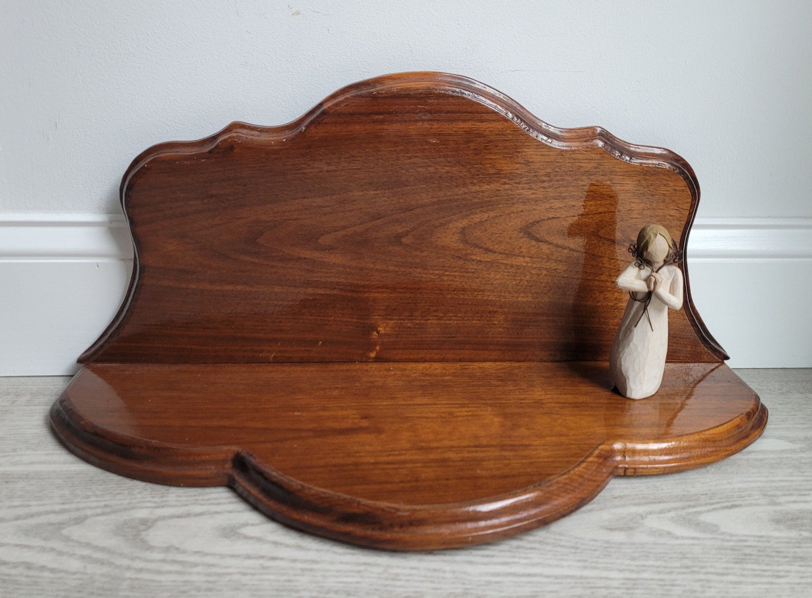 Vintage Wood Shelf Display Shelves Vintage Display Shelf Knick - Etsy