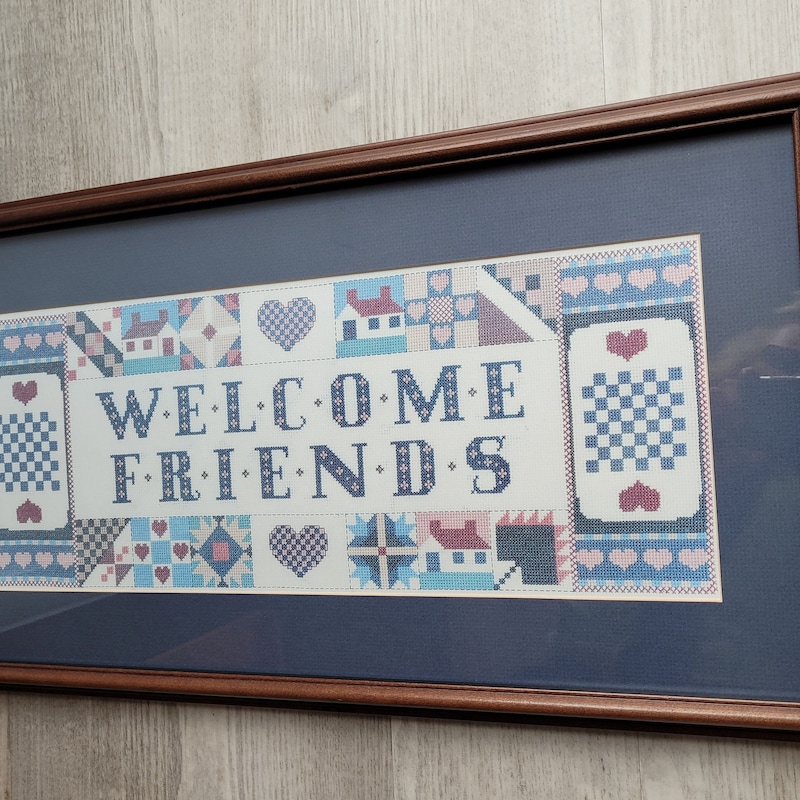 Cross Stitch Sign - Etsy