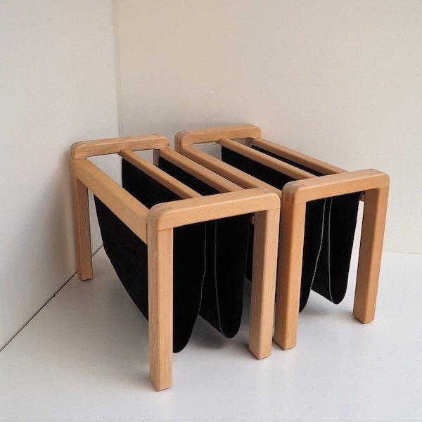 Wood Magazine Rack - Etsy