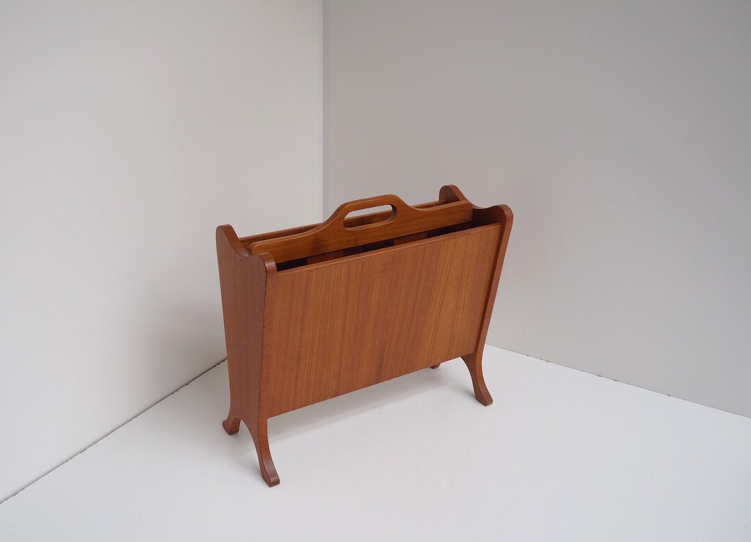 Beautiful Magazine Rack Made in Teak Veneer - Danish Design Made During ...