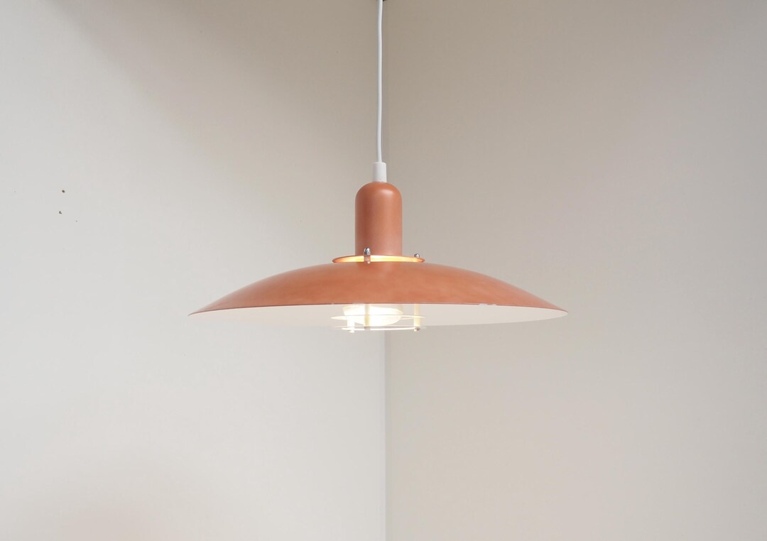 Orange Luna Pendant From the Danish Company Jeka, Vintage Design From ...