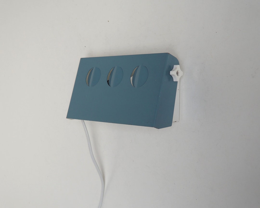 Blue Wall Lamp With Shade That Can Be Tilted Danish Design From the ...