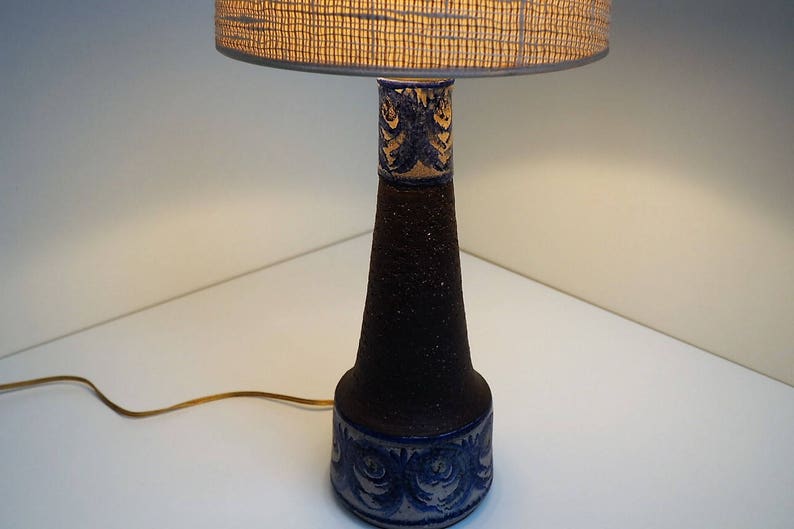 Ceramic Table Lamp Designed by Ceramist Viggo Kyhn - Danish Vintage ...