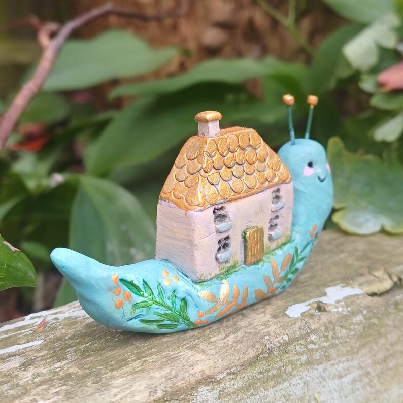 Moving House Snail, New Home Gift, Unique and Handmade, Can Add ...