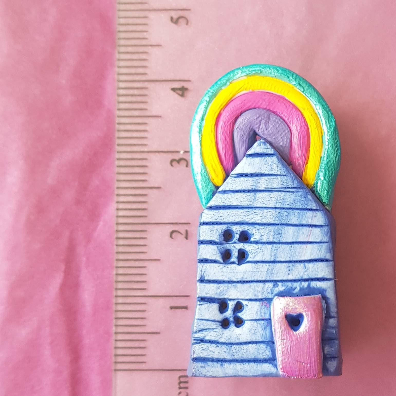 Rainbow Miniature House Tiny Rainbow | Etsy New Zealand