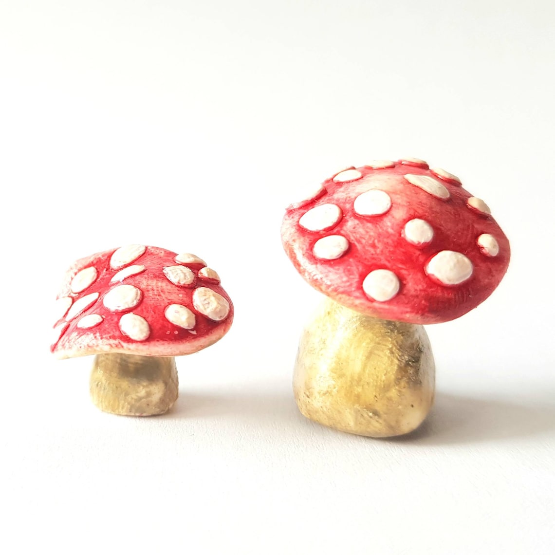 Kawaii Toadstools Handmade Fairy Garden Accessory Smiling - Etsy Hong Kong