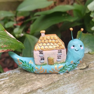 Moving House Snail, New Home Gift, Unique and Handmade, Can Add ...