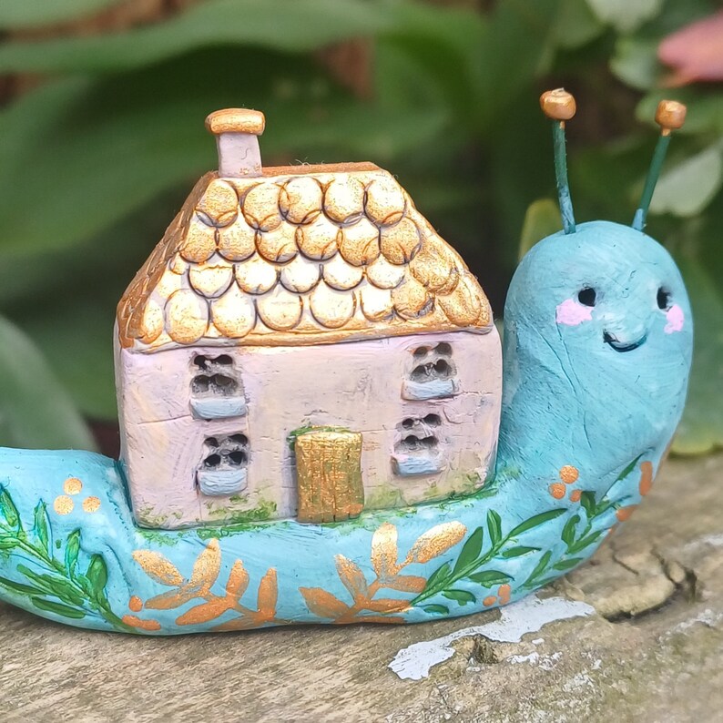 Moving House Snail, New Home Gift, Unique and Handmade, Can Add ...